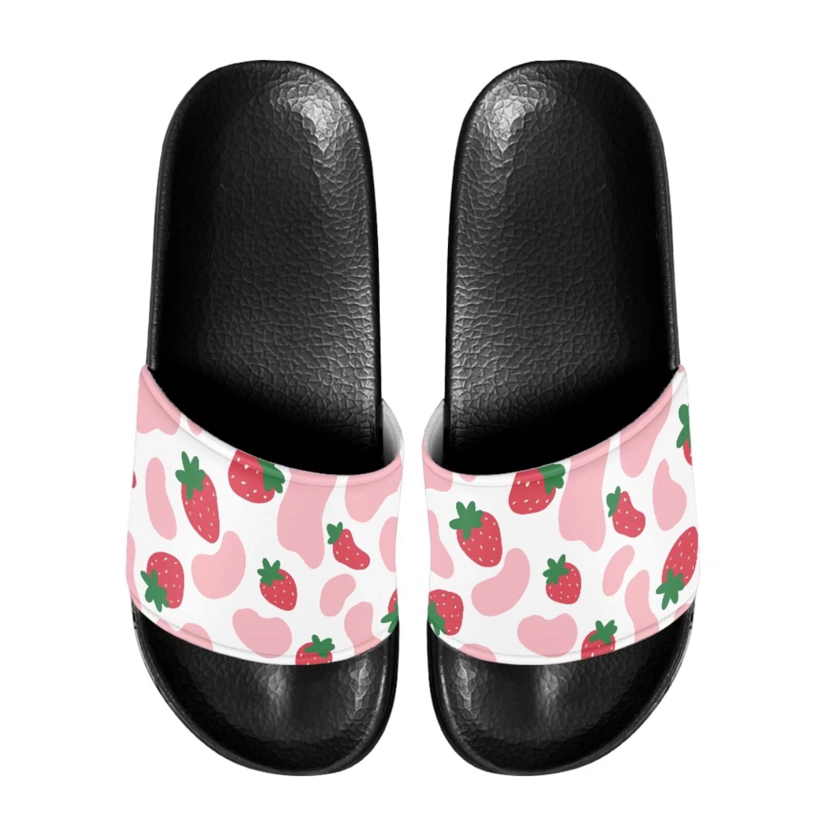 Wismoutput Strawberry Slide Sandals for Women Girls Soft Light ...