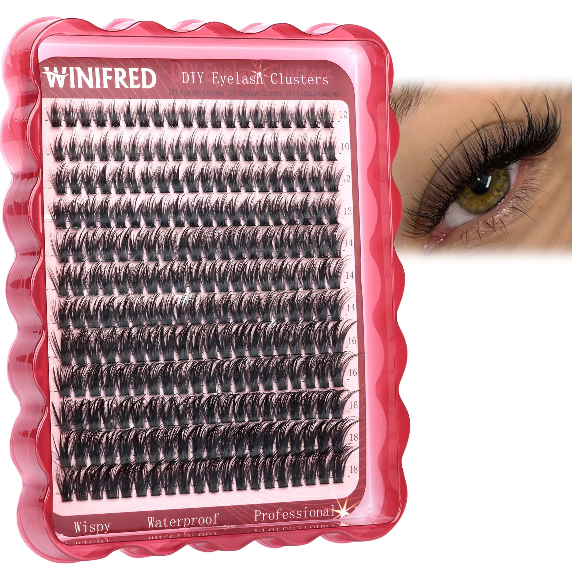 Wispy Lash Clusters Natural SSF20 Look Fairy Spiky Eyelash Clusters C ...