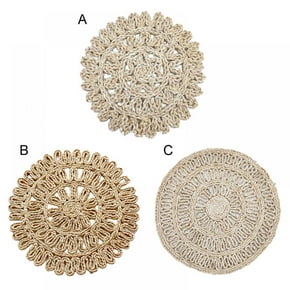 Round Straw Placemats