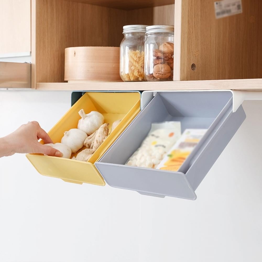Xinhuaya Pull Out Cabinet Organizer, Sliding Drawer Storage Box, Gray ...