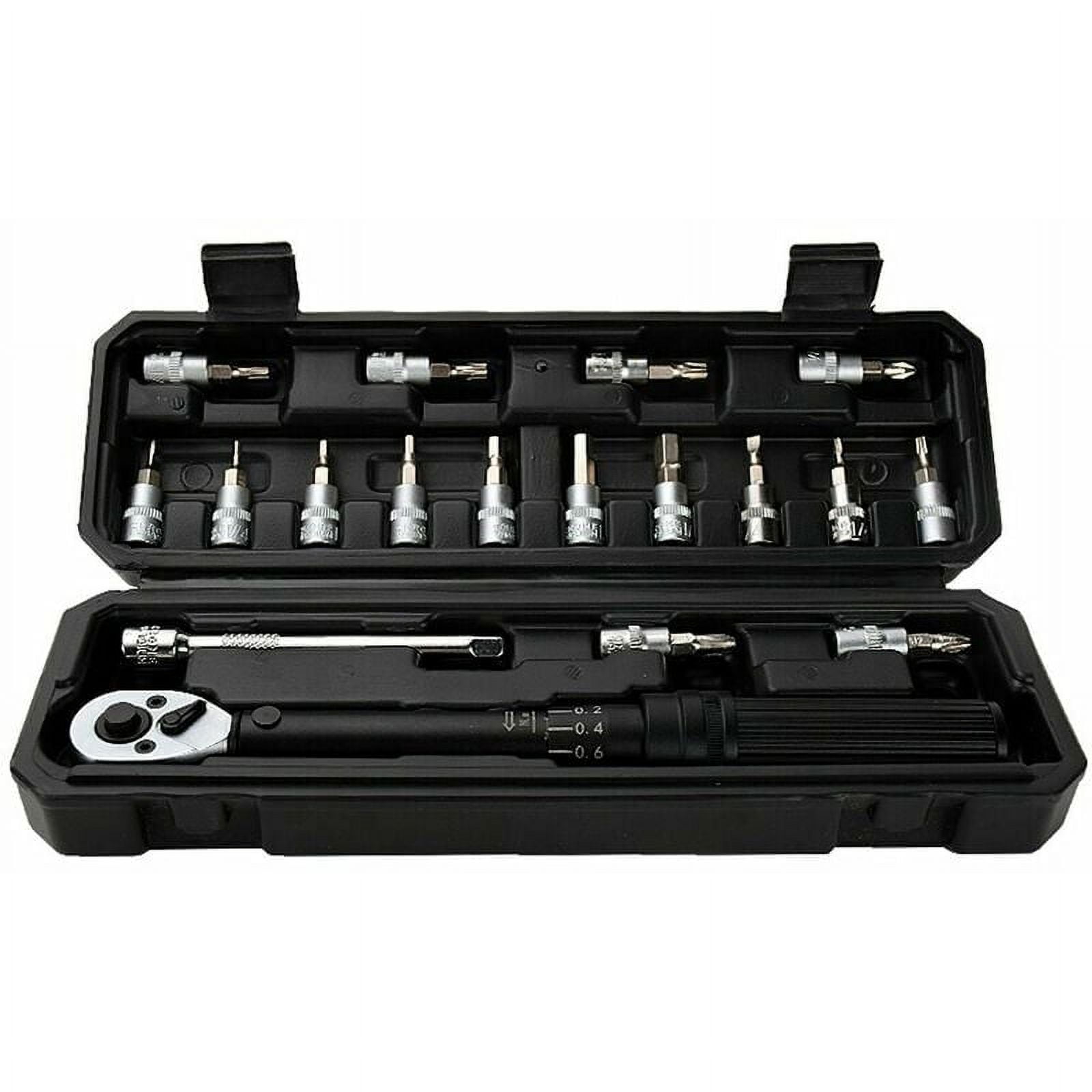 Wisretec 2-20Nm 1/4 Inch 18Pcs Double Scable Torque Wrench Preset ...