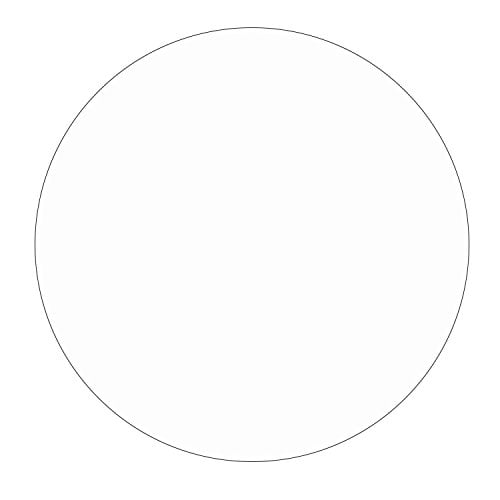 Wissmach Fusible Glass Pre-Cut Circle - Clear, 7 inch Circle - 96 CoeQ ...