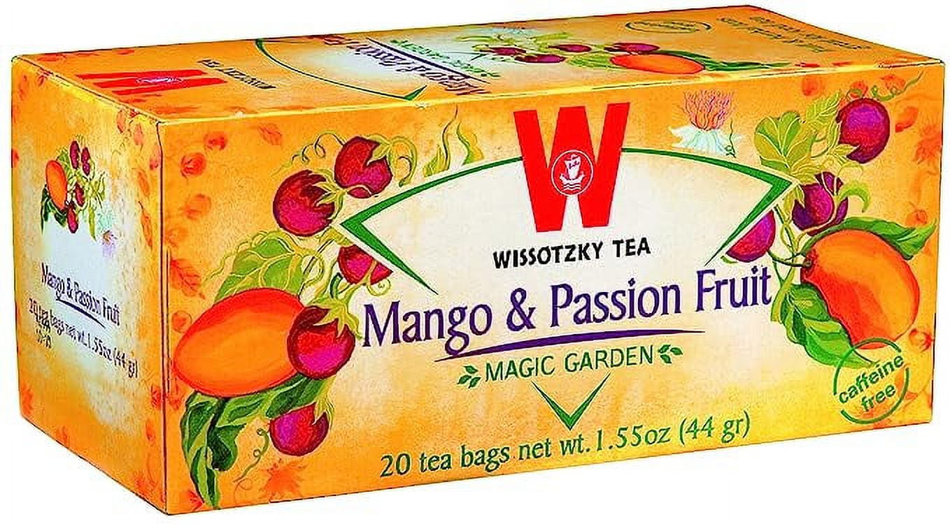 Wissotzky Mango & Passion Fruit Tea (20 Tea Bags) Caffine Free, Made ...