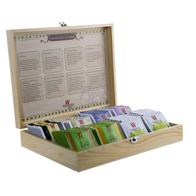 Wissotzky Tea Magic Tea Chest, Assorted Tea Gift Box Collection w/ 80 ...