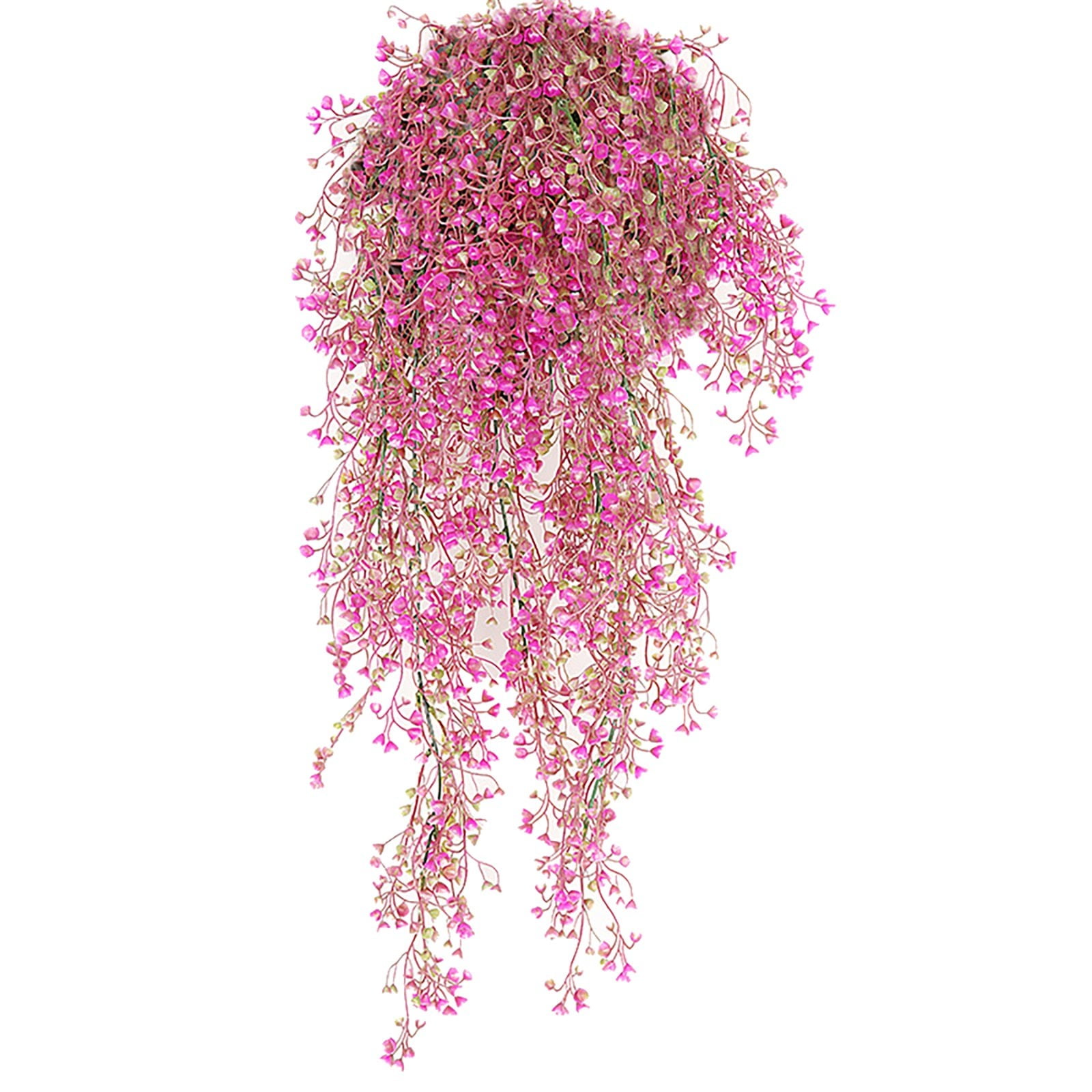 Wisteria Artificial Flowers - Fake Ivy Vines - Artificial Hanging Plant ...