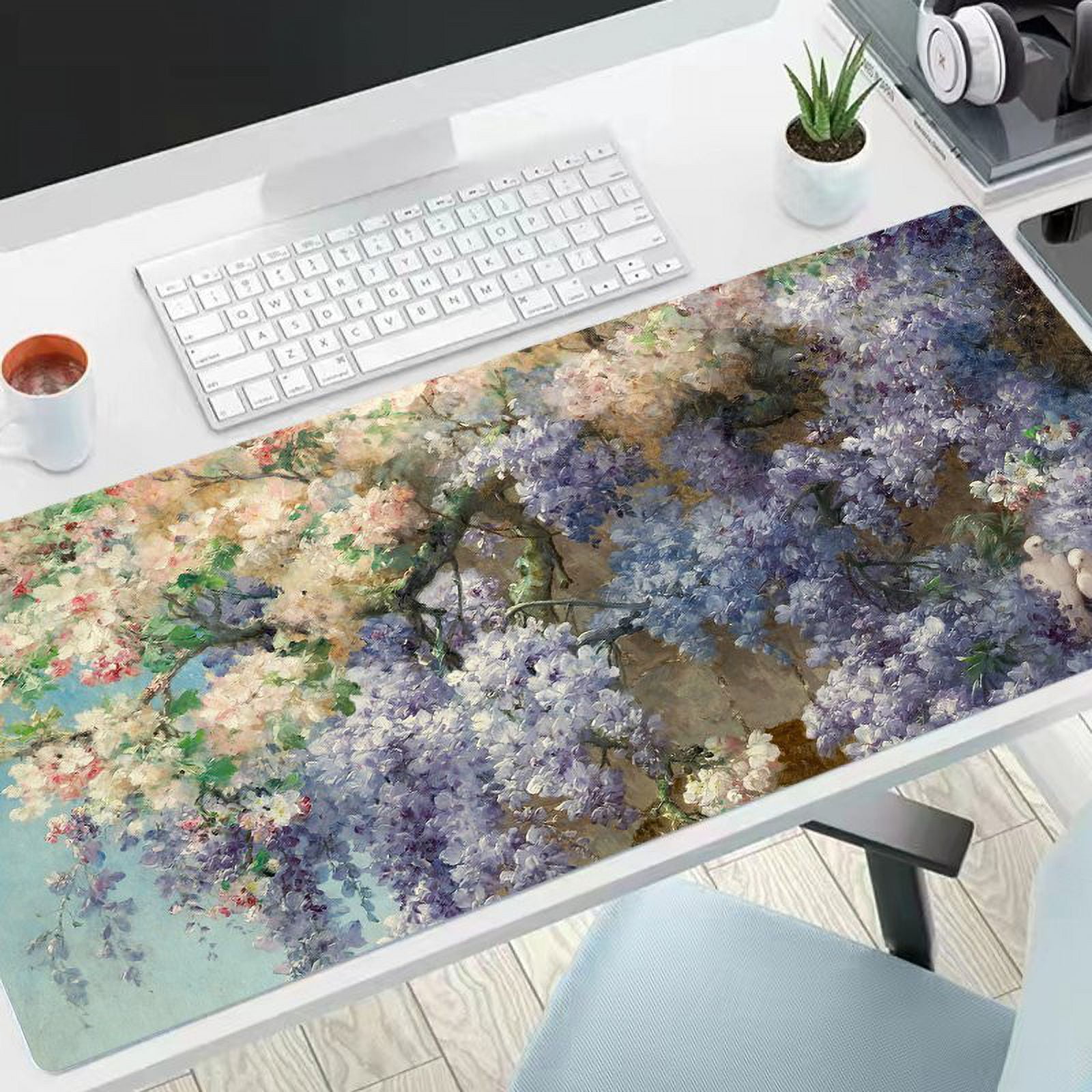 Wisteria Falls Desk Mat Desk Pad Large Gaming Mouse Pad E-Sports Office ...