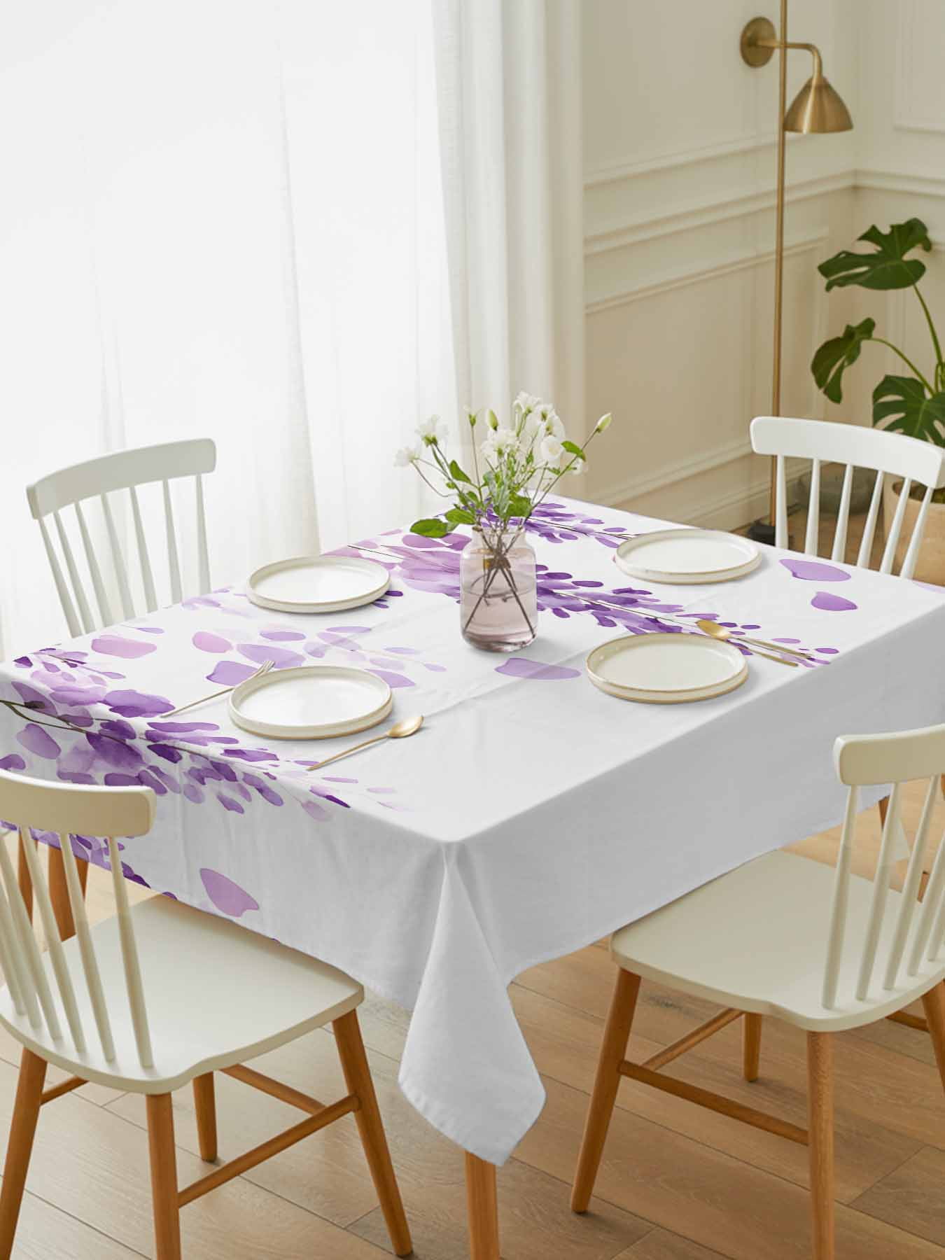 Wisteria Flowers Tablecloth Rectangle Table Cloth 60x84,Waterproof ...