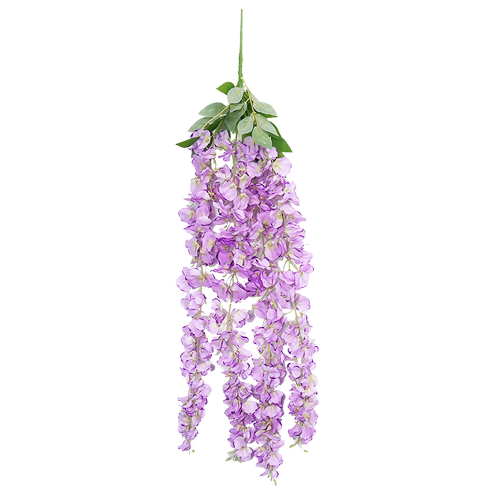 Wisteria Hanging Flowers,3 Strands Artificial Silk Wisteria Vines Fake ...