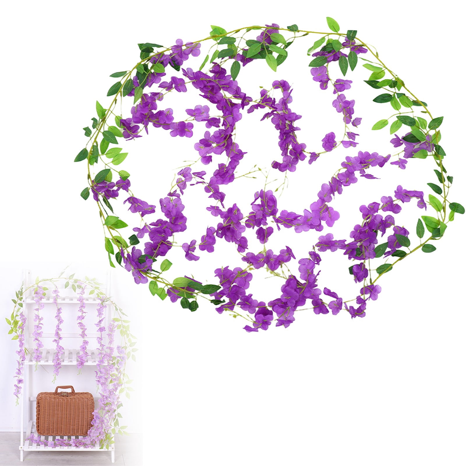 Wisteria Hanging Vine Verdsylv Artificial Wisteria Hanging Vine ...