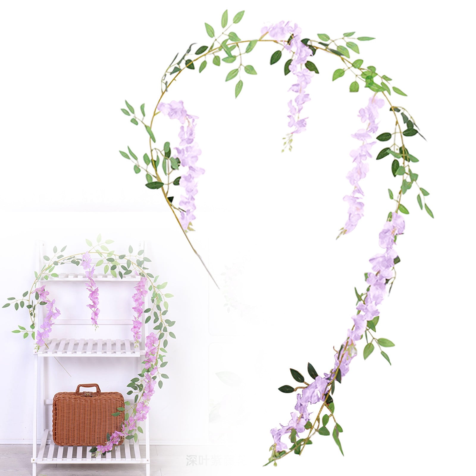 Wisteria Hanging Vine Verdsylv Artificial Wisteria Hanging Vine ...