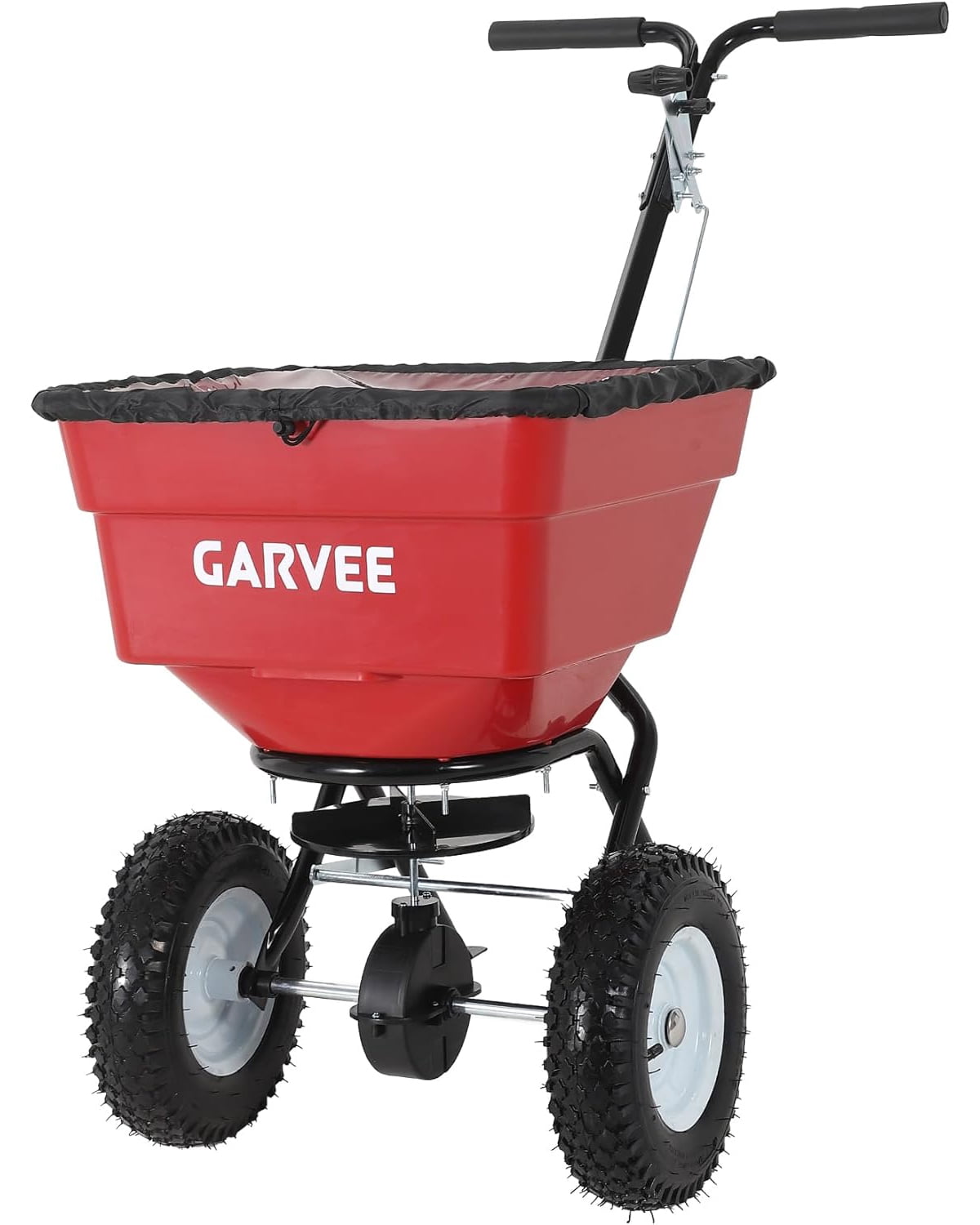 Wisykoke 100 LBS Push Broadcast Spreader, 12FT Spreading Width, 13" All ...