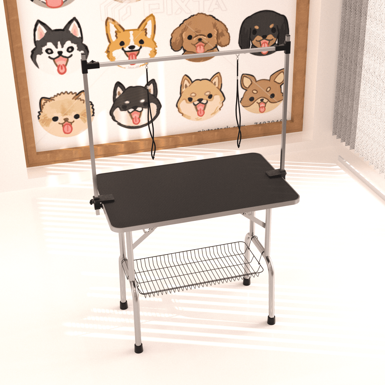 Witaxima 42" Professional Pet Grooming Table with Adjustable Arm ...