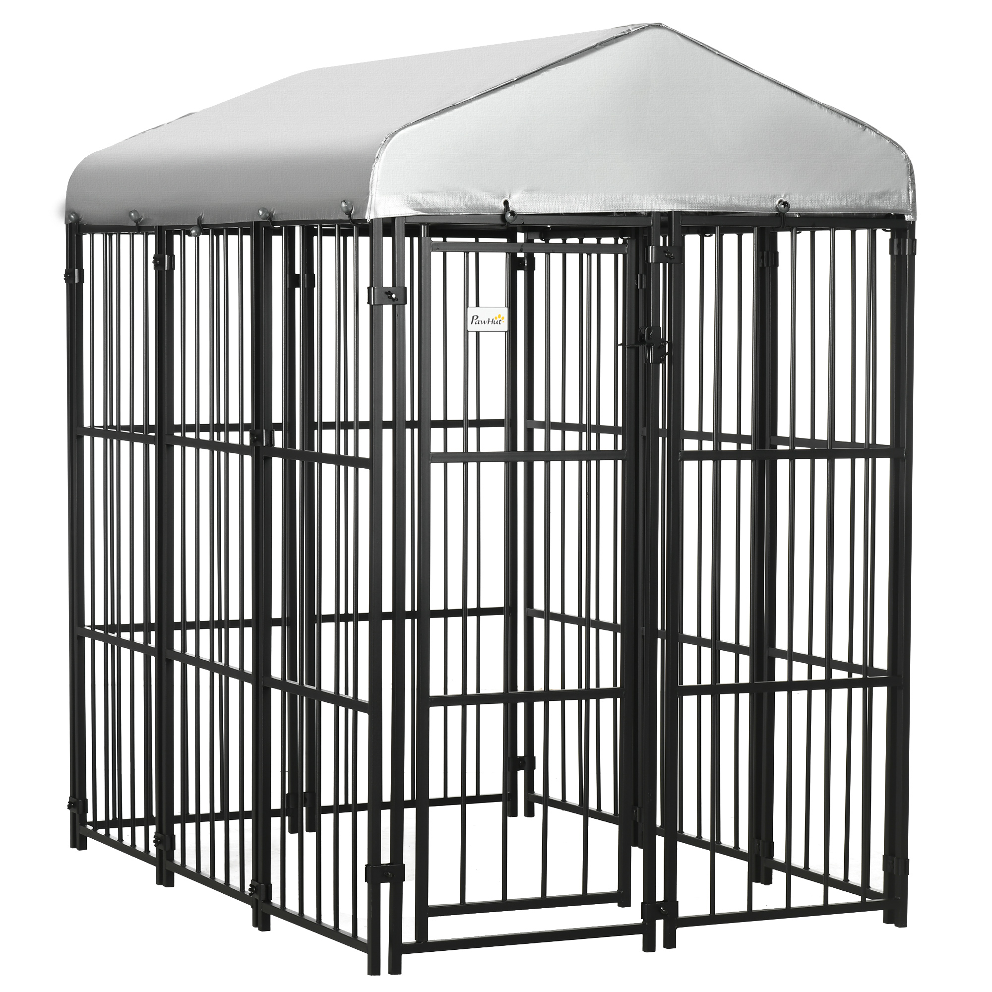 Witaxima PawHut 6' x 4' Outdoor Dog Kennel with Waterproof Canopy ...