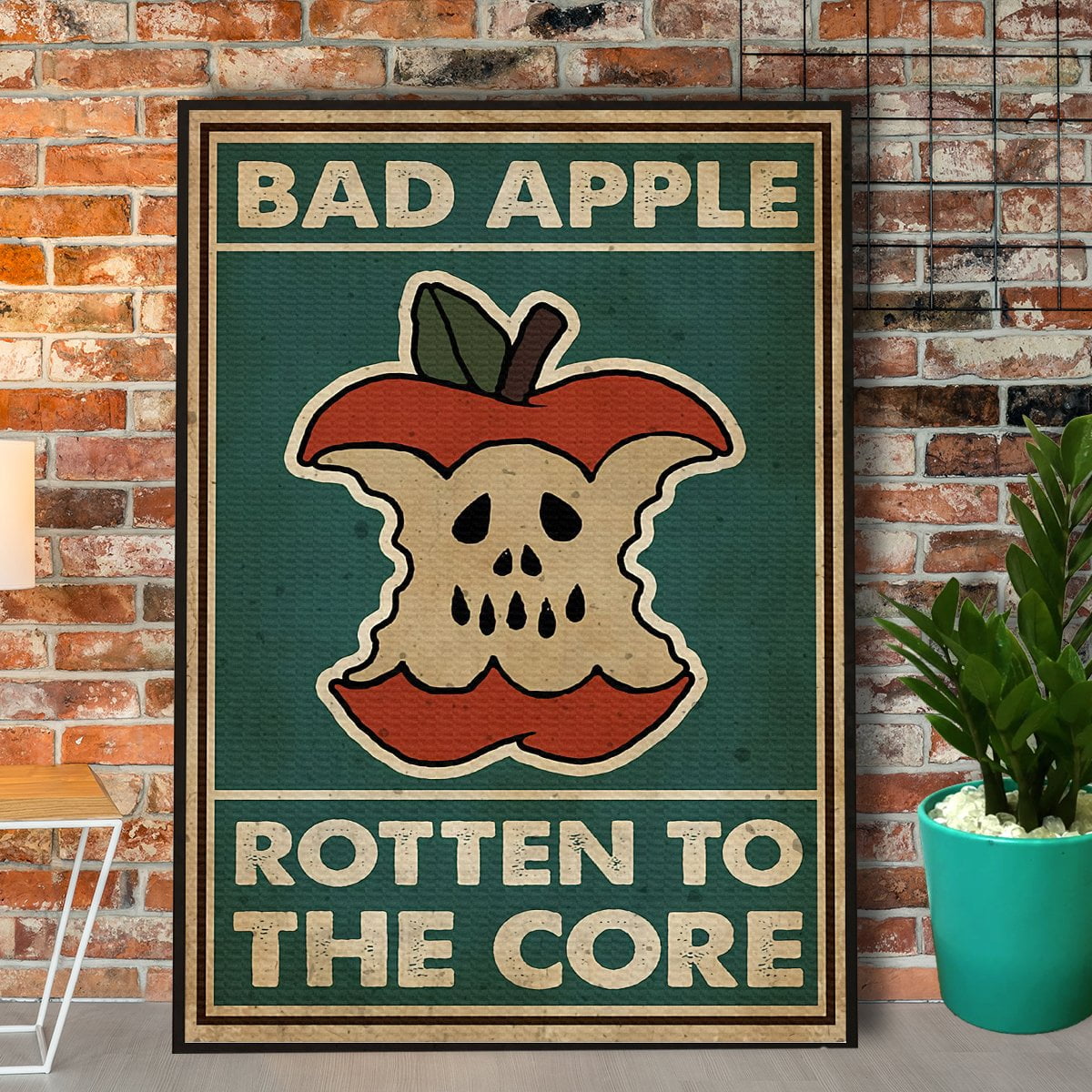 Witch Bad Apple Rotten To The Core Halloween Paper Poster No Frame ...