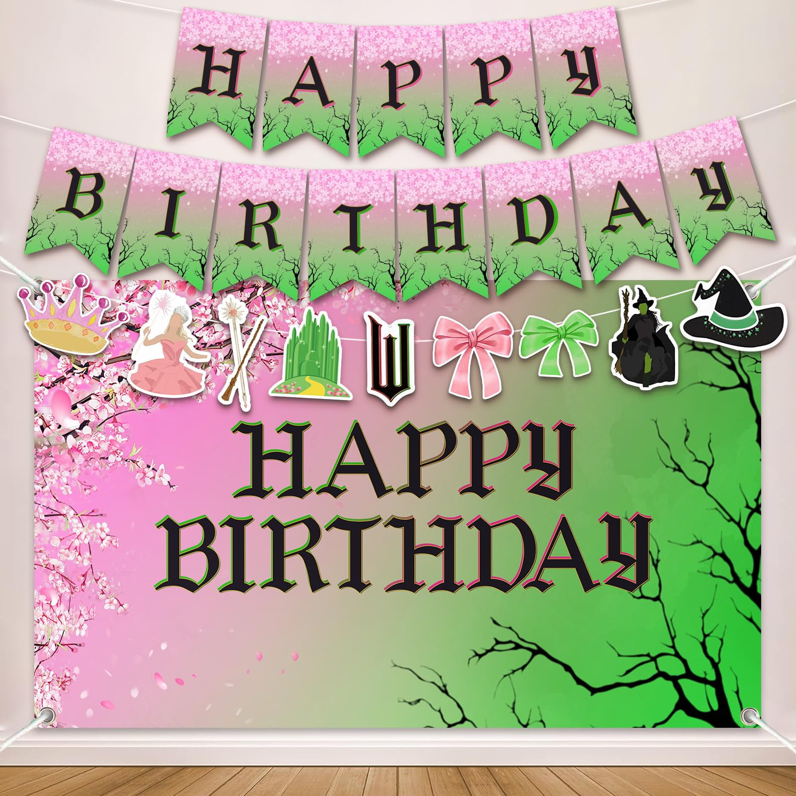 Witch Birthday Party Banner OIF8 Witch Happy Birthday Party Decorations ...