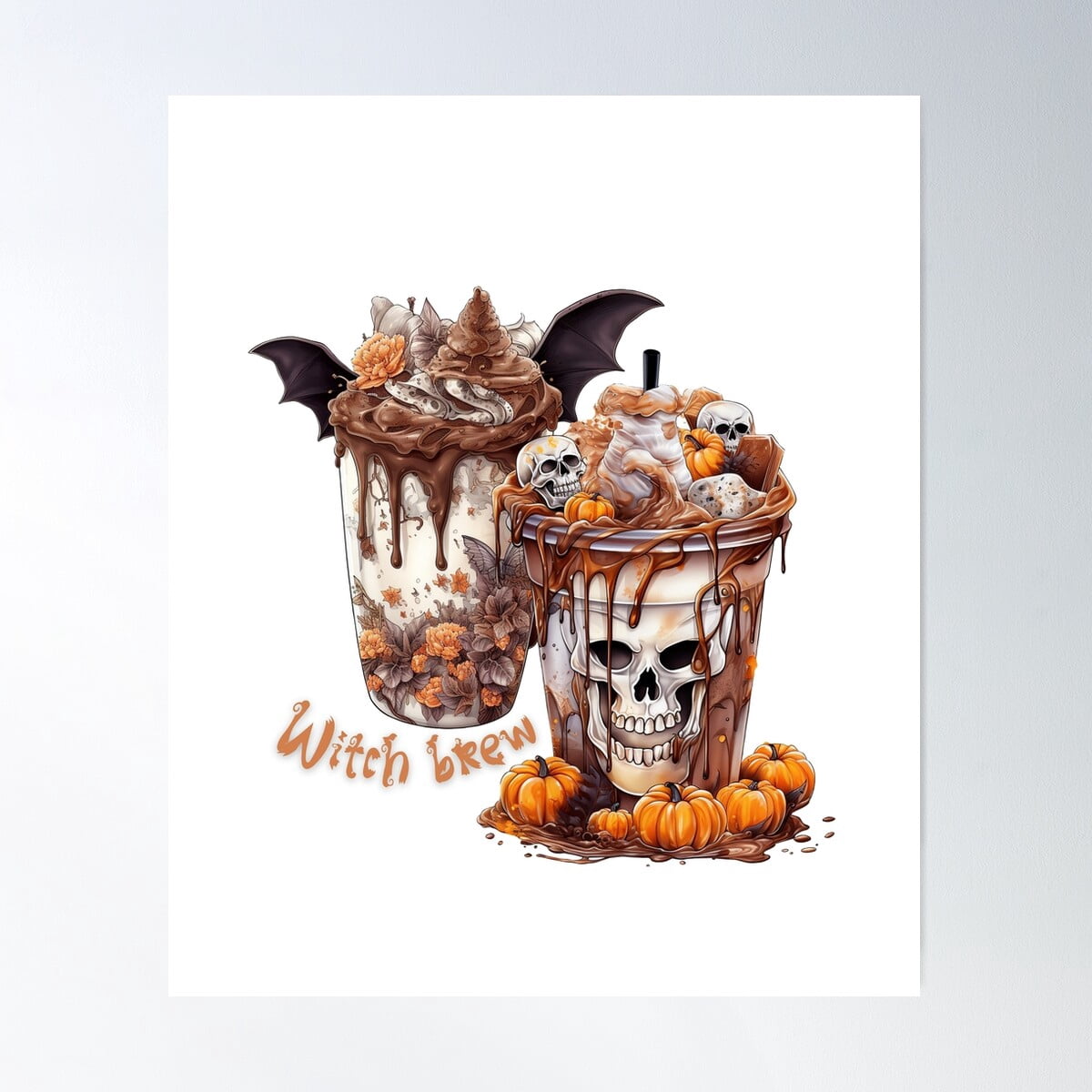 Witch Brew Coffee Poster Wall Art, Modern Wall Decor For Living Room ...