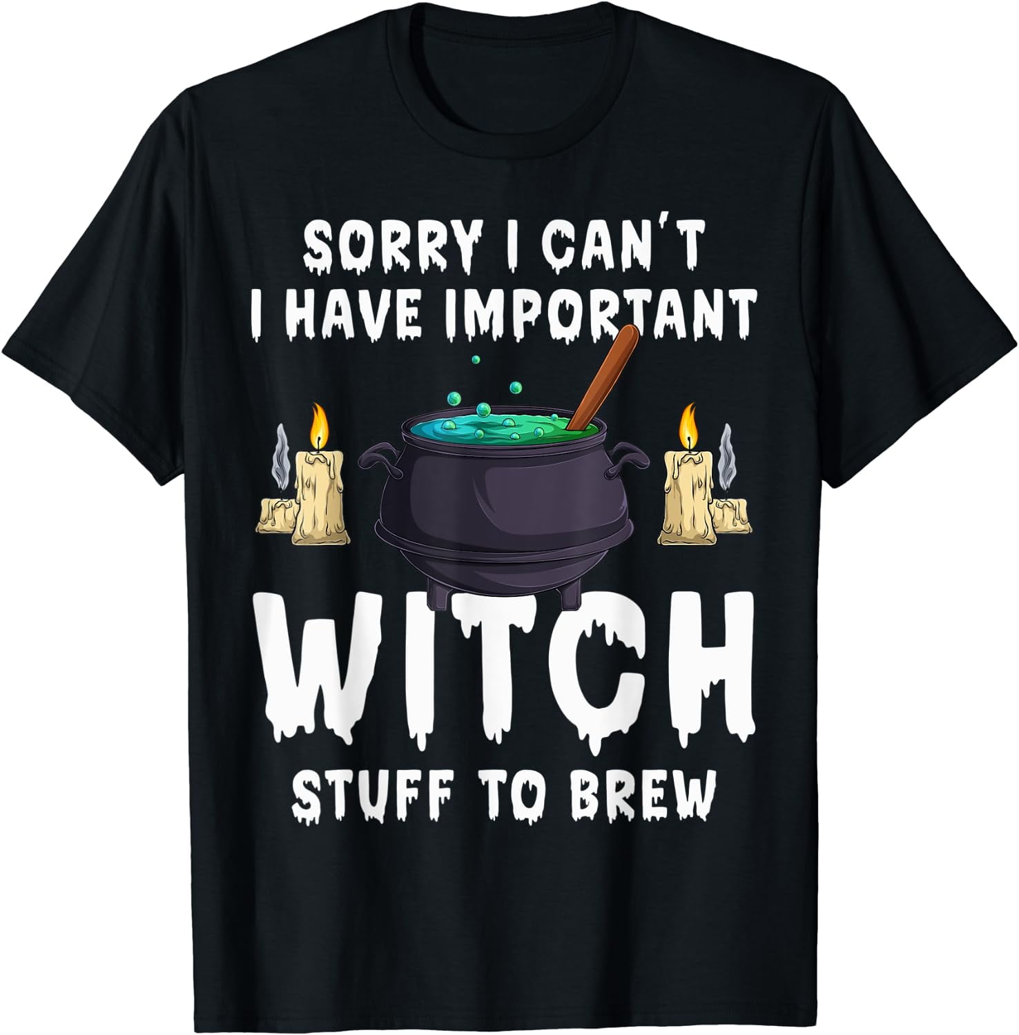 Witch Brew Witch Stuff Funny Spooky Witch Halloween T-Shirt - Walmart.com