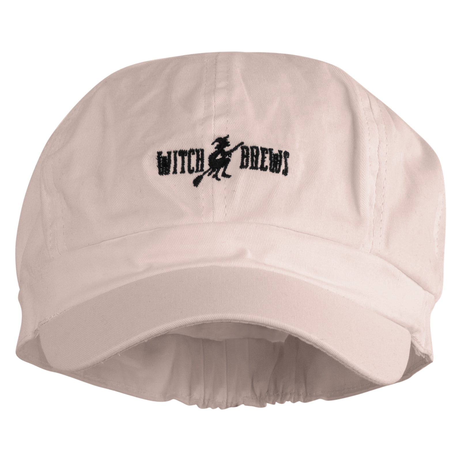 Witch Brews Embroidered Cotton Elastic Newsboy Cap - Pink OSFM ...