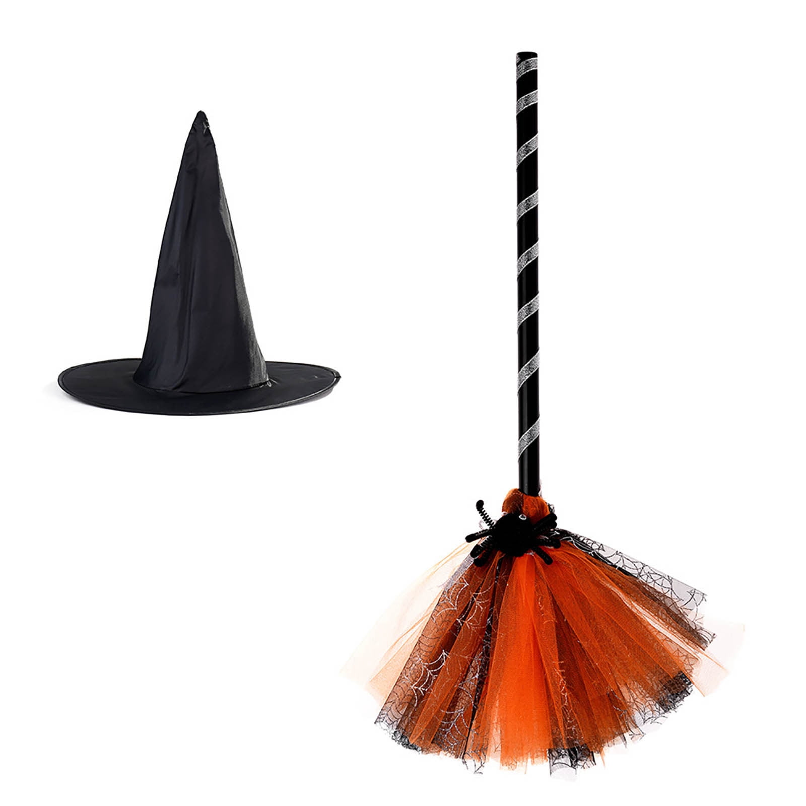 Witch Broomstick for Halloween â Flying Broom Prop, Detachable Handle ...