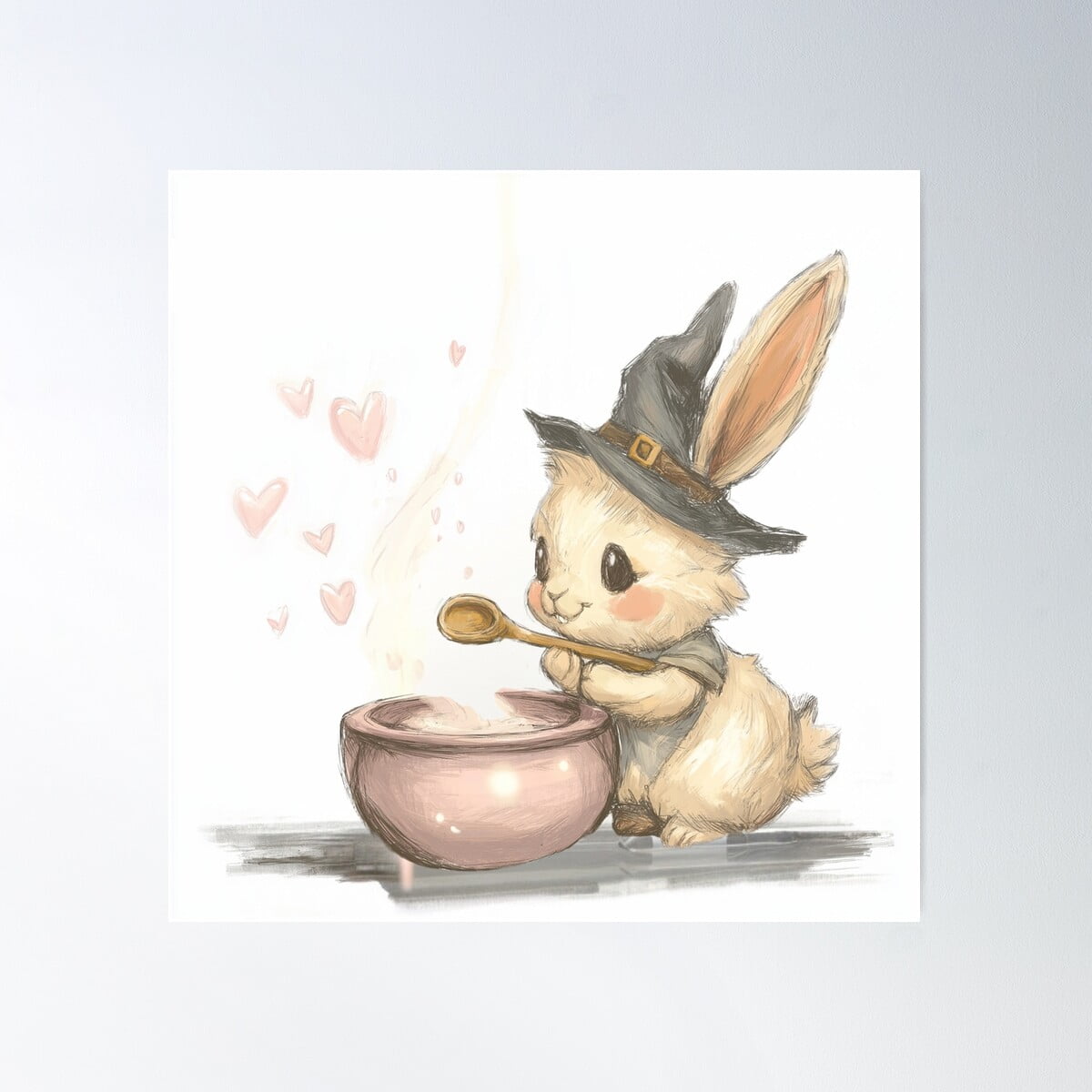 Witch Bunny’S Potion – Adorably Magical Poster Wall Art, Modern Wall ...