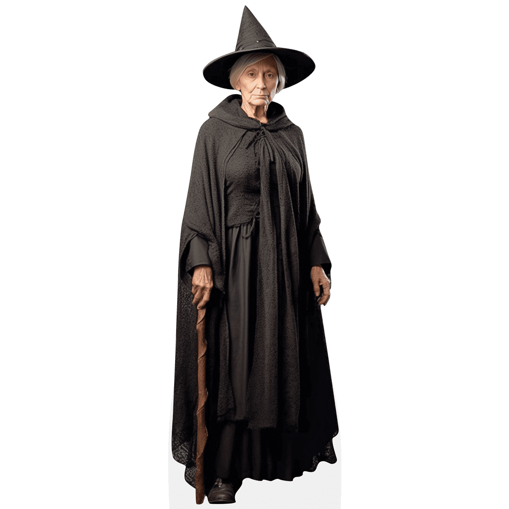 Witch (Cape) Lifesize Cardboard Cutout Standee - Walmart.com