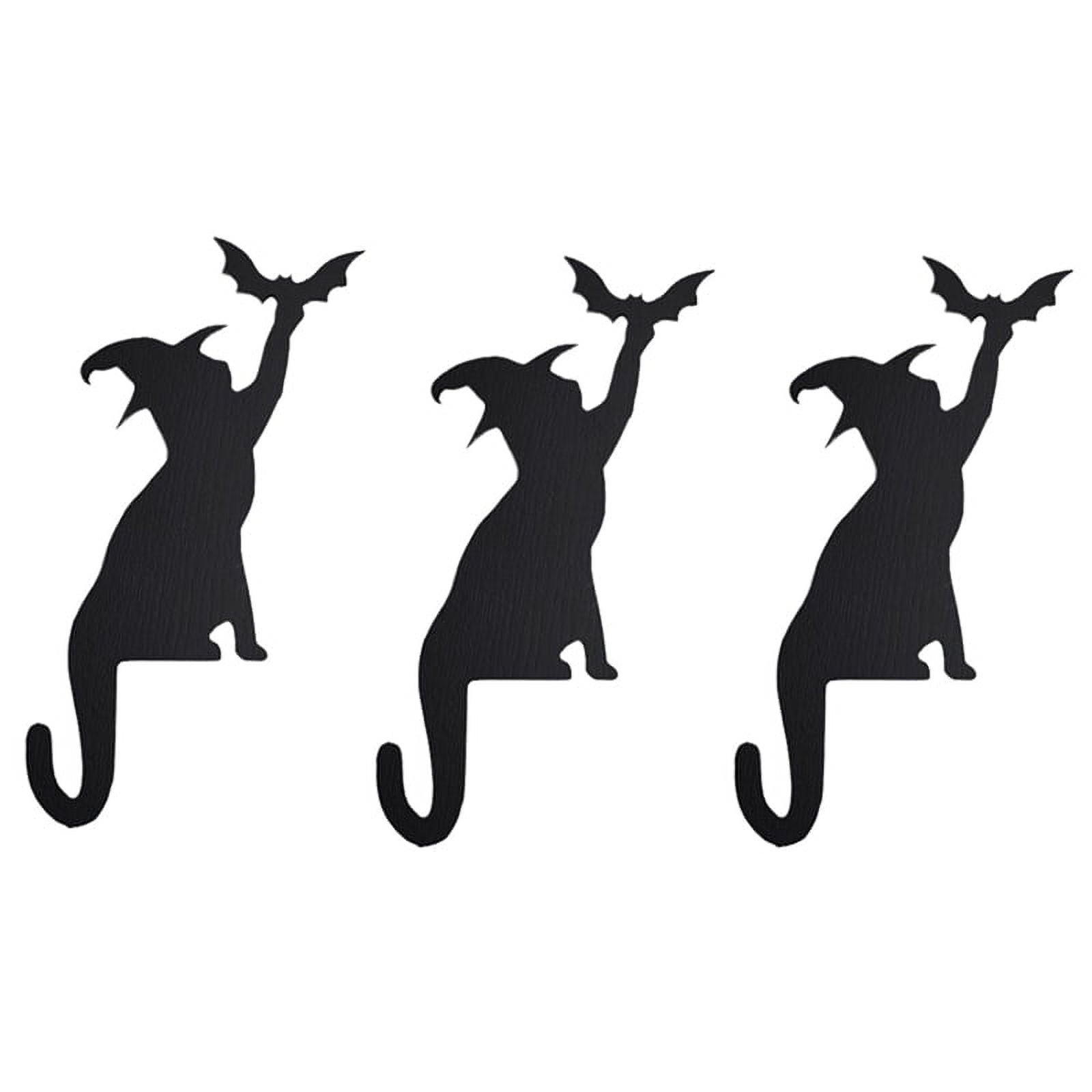 Witch Cats with Bat Wing Door Topper, Witch Cats Halloween Door Decor ...