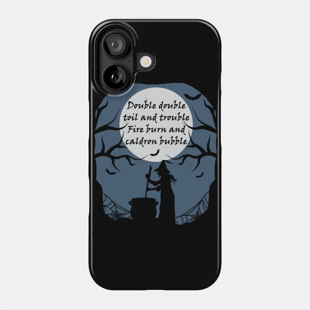 Witch Cauldron Macbeth Shakespeare Quote creepy Tough Case for iPhone ...