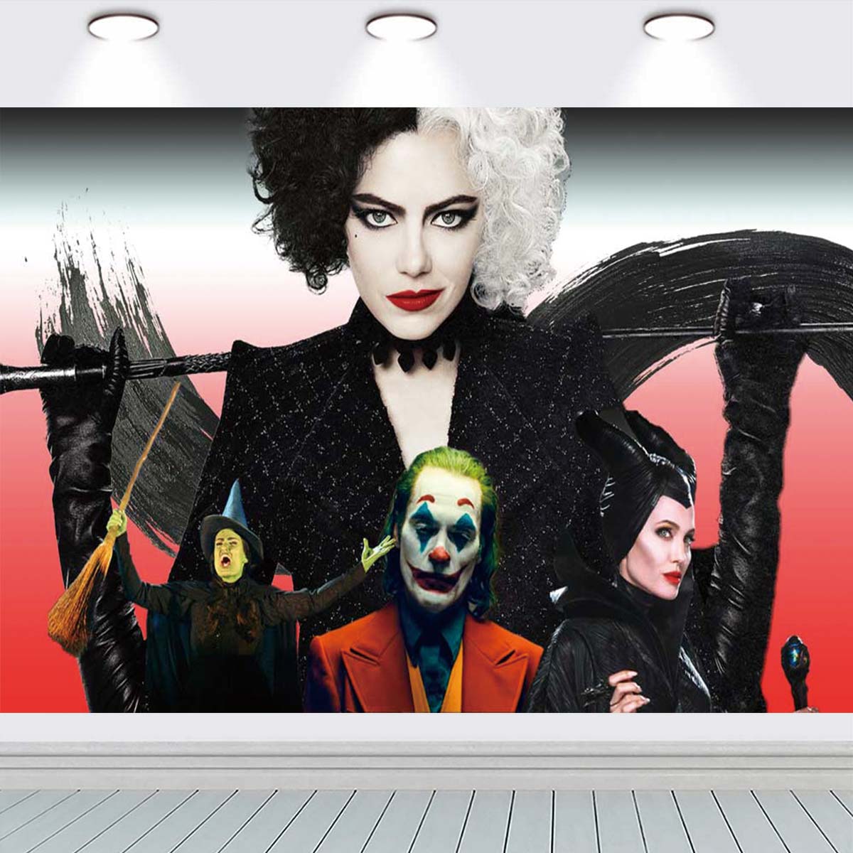 Witch Cruella Taspestry Wall Decor school Background Backdrop Party ...