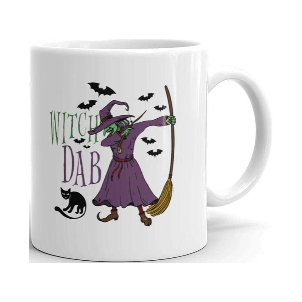 Witch Dab Cat Bat Halloween Coffee Tea Ceramic Mug Office Work Cup Gift ...