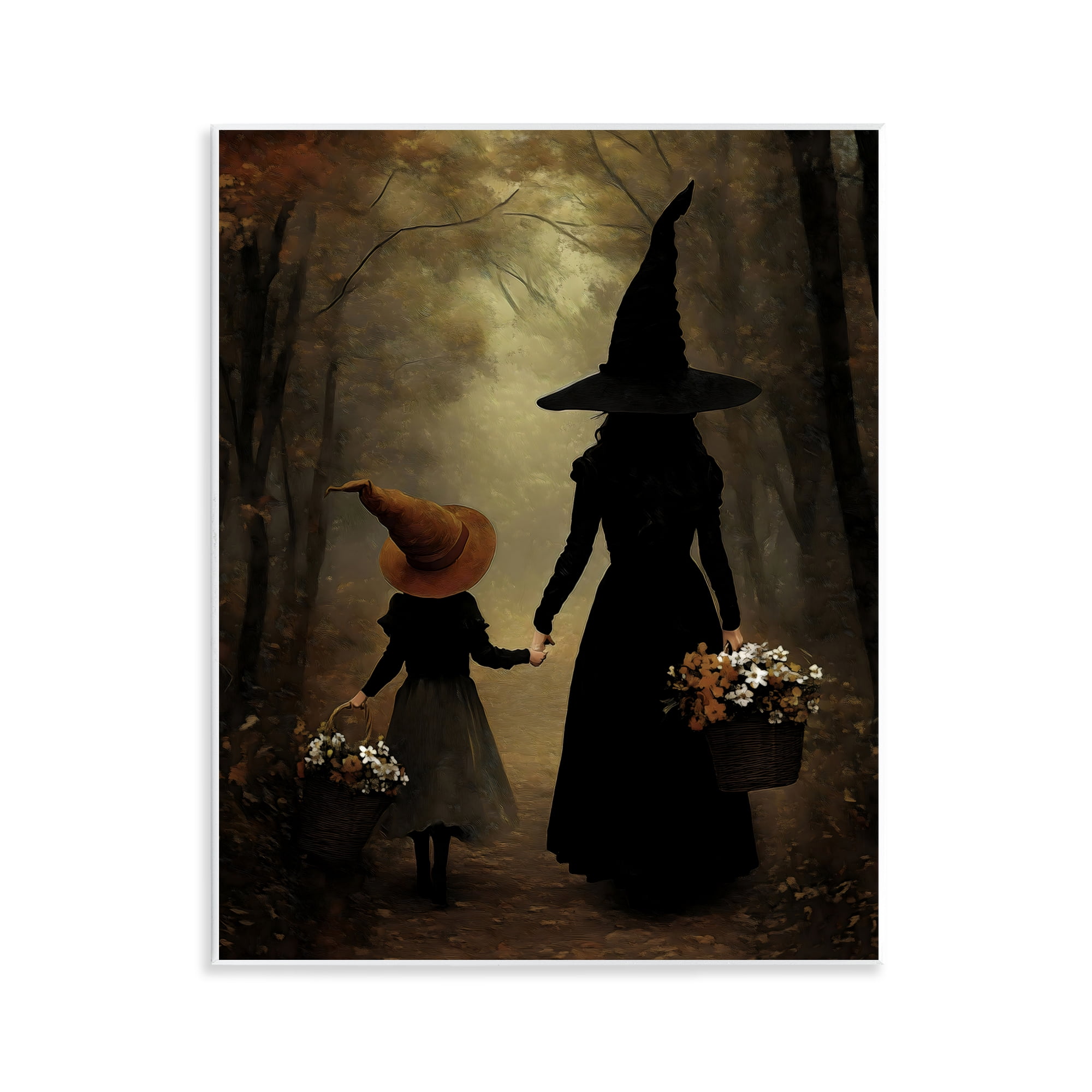 Witch & Daughter Mystical Forest Wall Plaque Art, design by Arlington ...