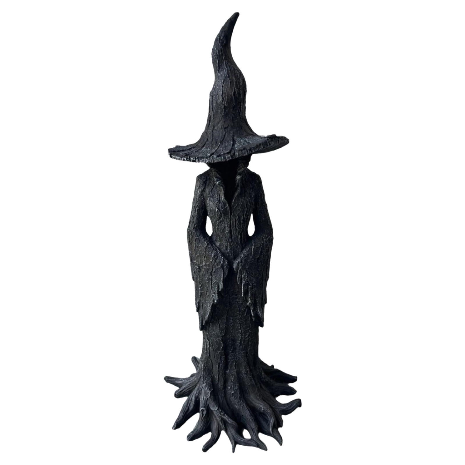Witch Decoration Bucket Tree Witch Statue Retro Witch Statue Used For ...