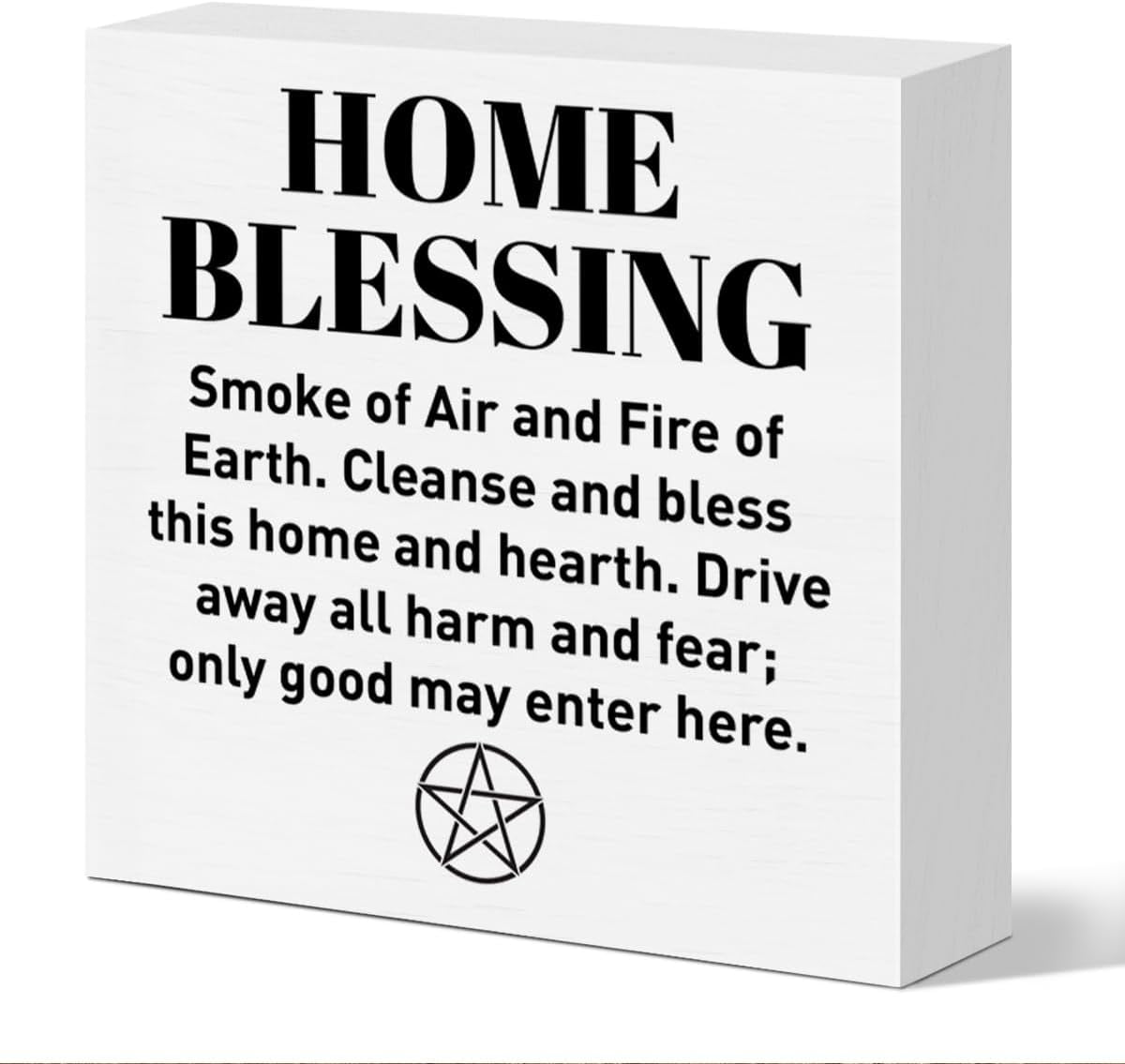 Witch Desk Decor Wooden Box Sign, Witchy Decor Gothic Home Kitchen ...