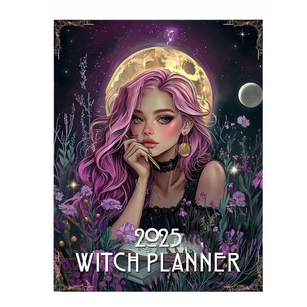 Witch Diary 2025: Comprehensive Witchcraft Planner with Monthly, Weekly ...