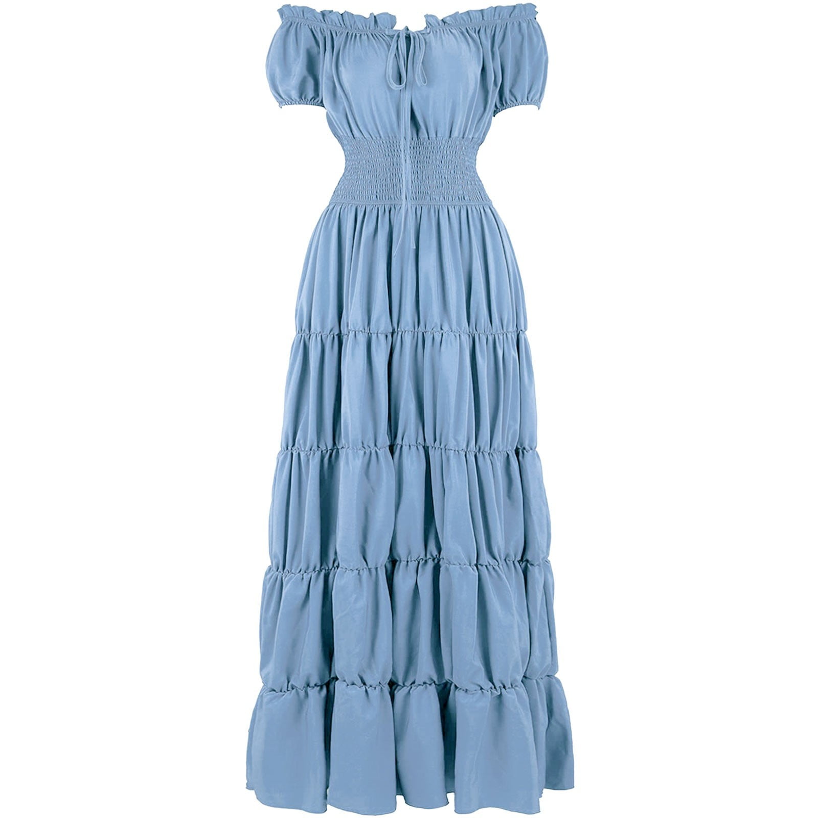 Witch Dress, Women'S Medieval Renaissance Halloween Short Sleeve Waist ...