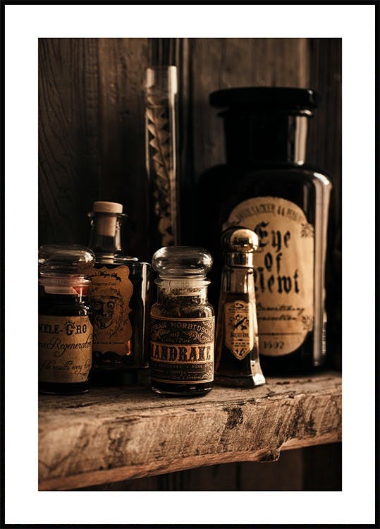 Witch Essentials Poster Wall Art, Modern Wall Decor For Living Room ...