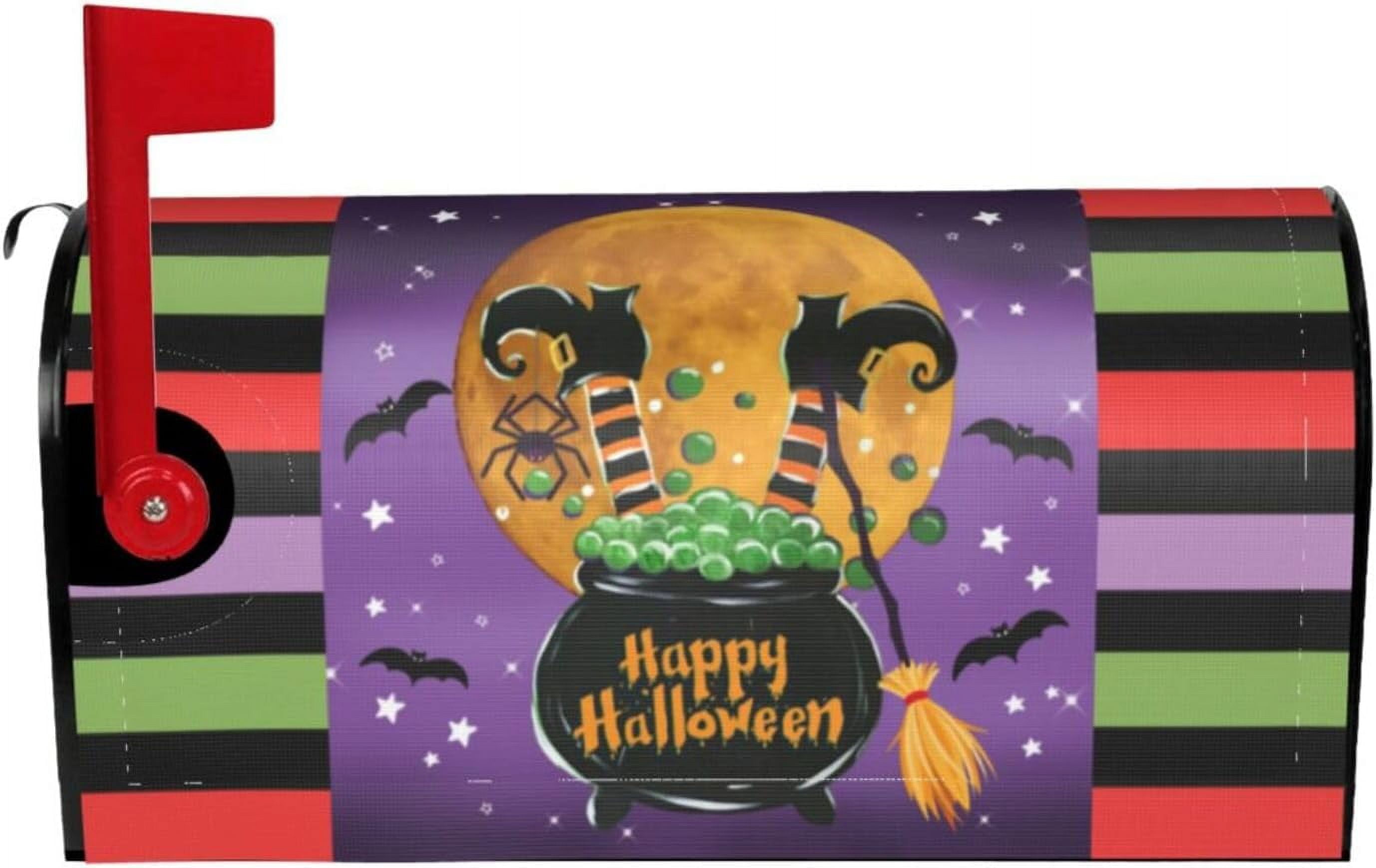 Witch Feet Halloween Magnetic Mailbox Cover, Unique 21 x 18 Inchs ...