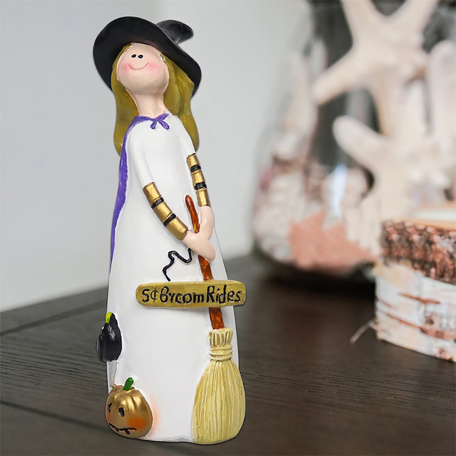 Witch Figurine - Halloween Witches Figurine Tabletop Decor Holiday ...