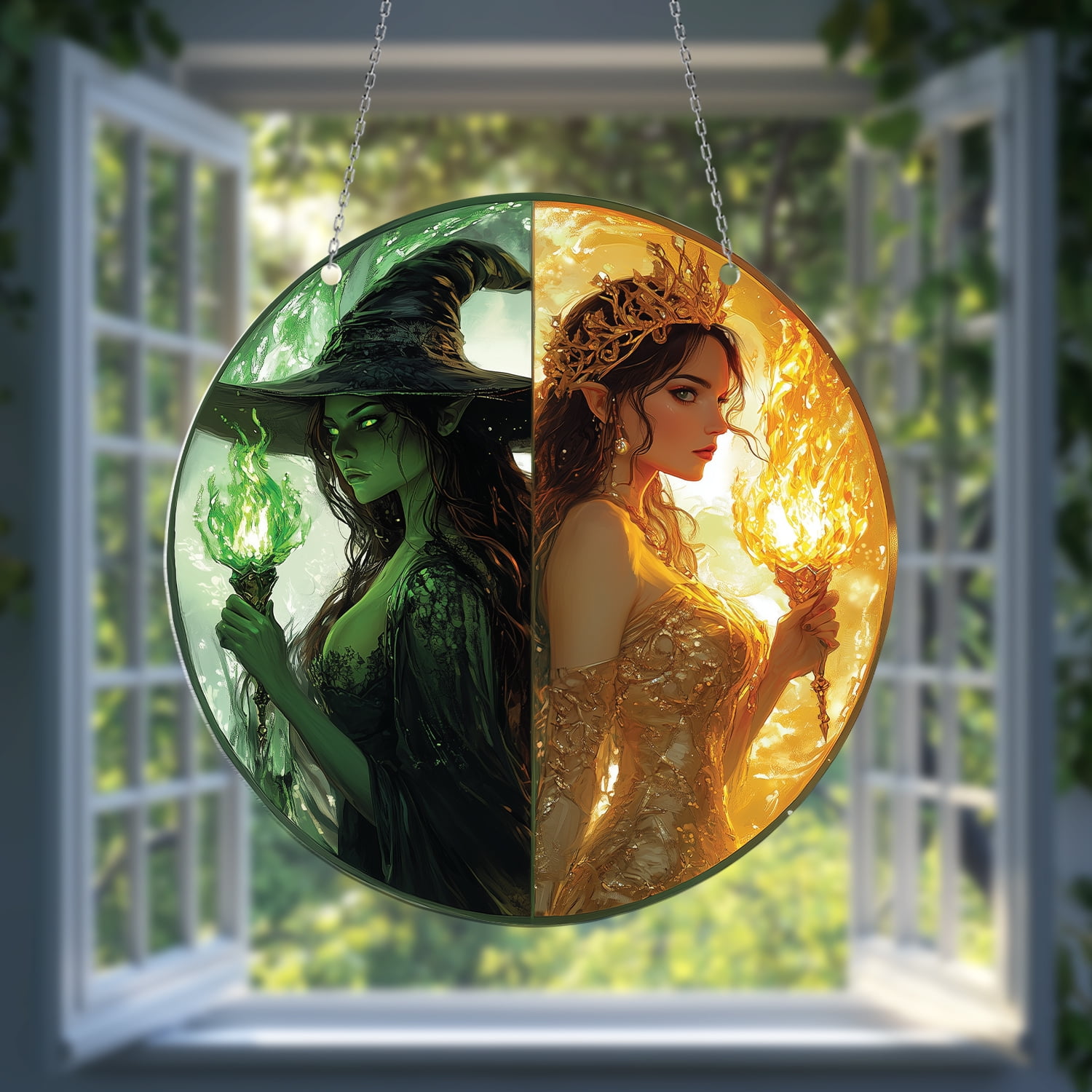 Witch & Goddess Suncatcher – Handmade Window Hanging Sun Catcher ...