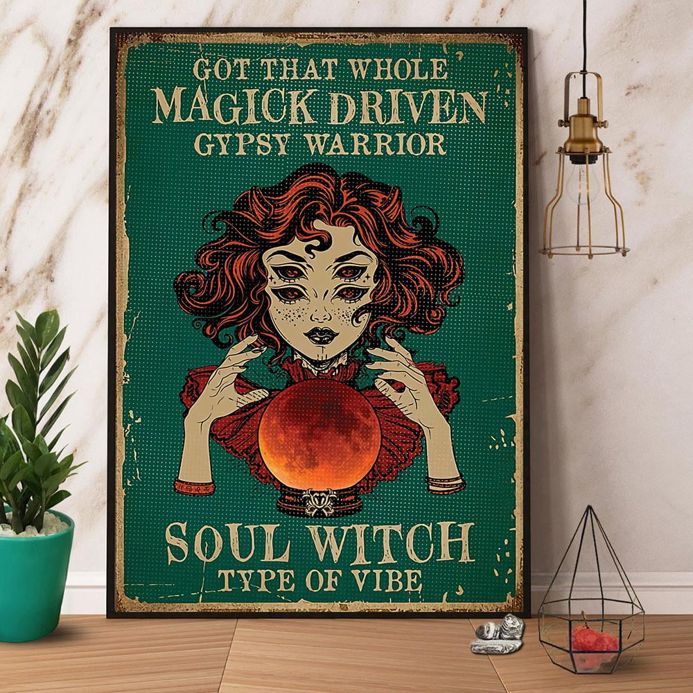 Witch Gypsy Warrior Soul Witch Type Of Vibe Paper Poster No Frame Matte ...