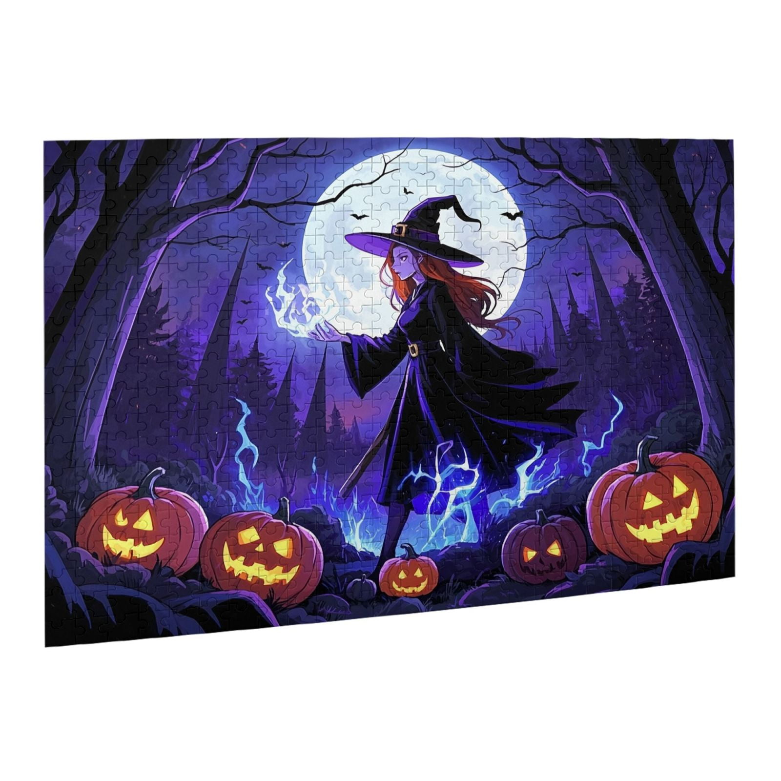 Witch Halloween Jigsaw Puzzles 500 Pieces for Adults Sorceress Puzzle ...