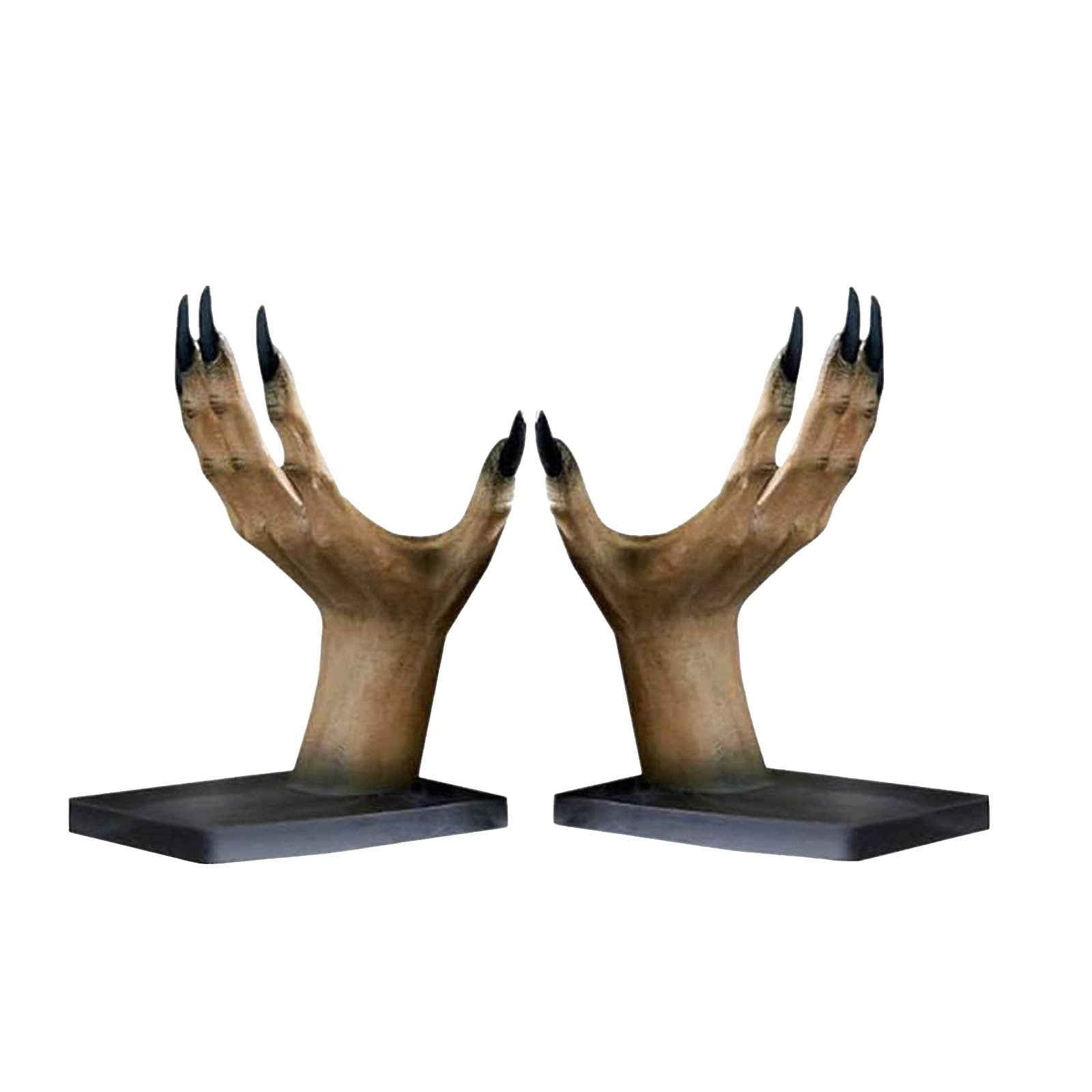 Witch Hand Halloween Bookends, Resin Witchy Hand Book Stand, Halloween ...