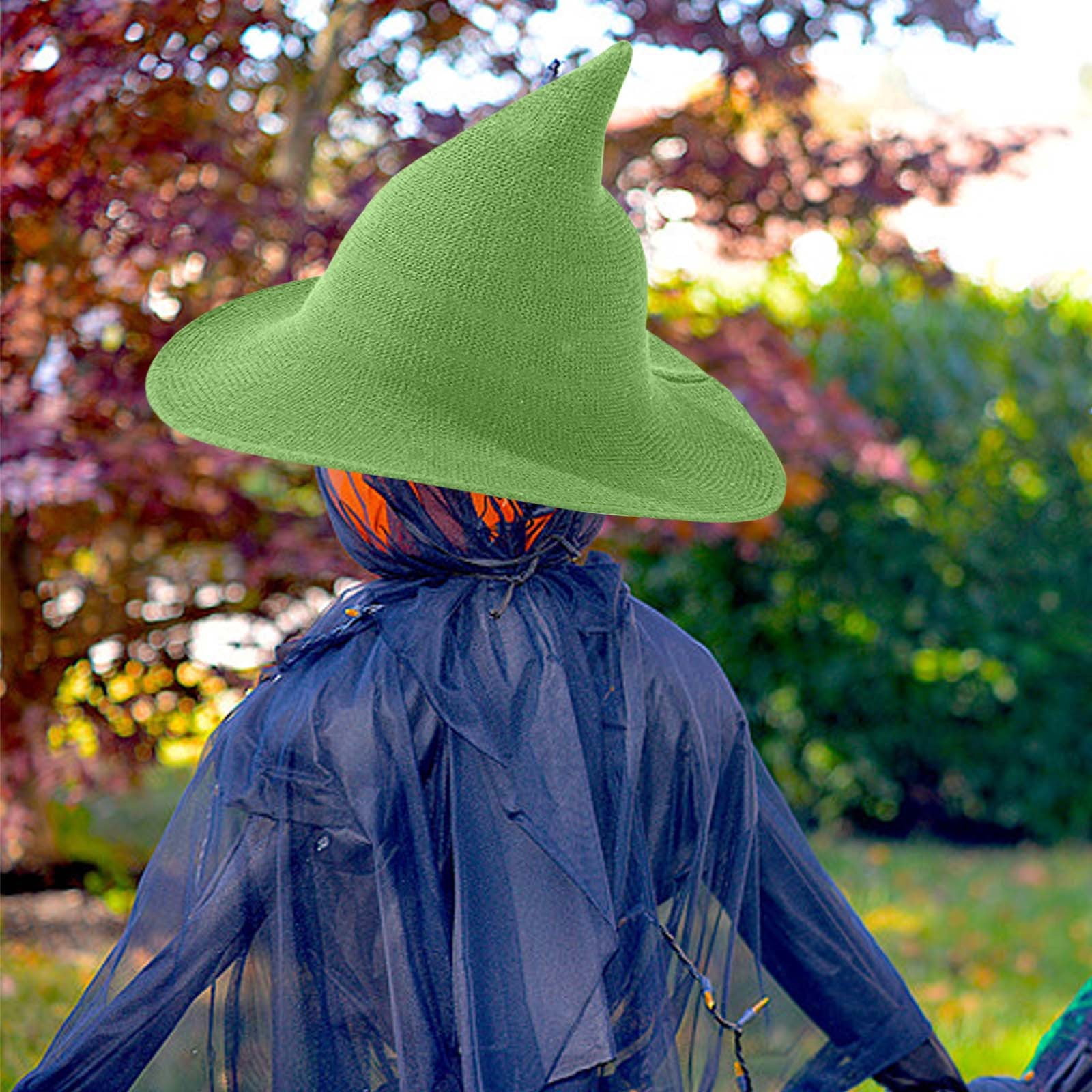 Witch Hat,Cotton Headband Foldable Wizard Hat for Halloween Costume ...