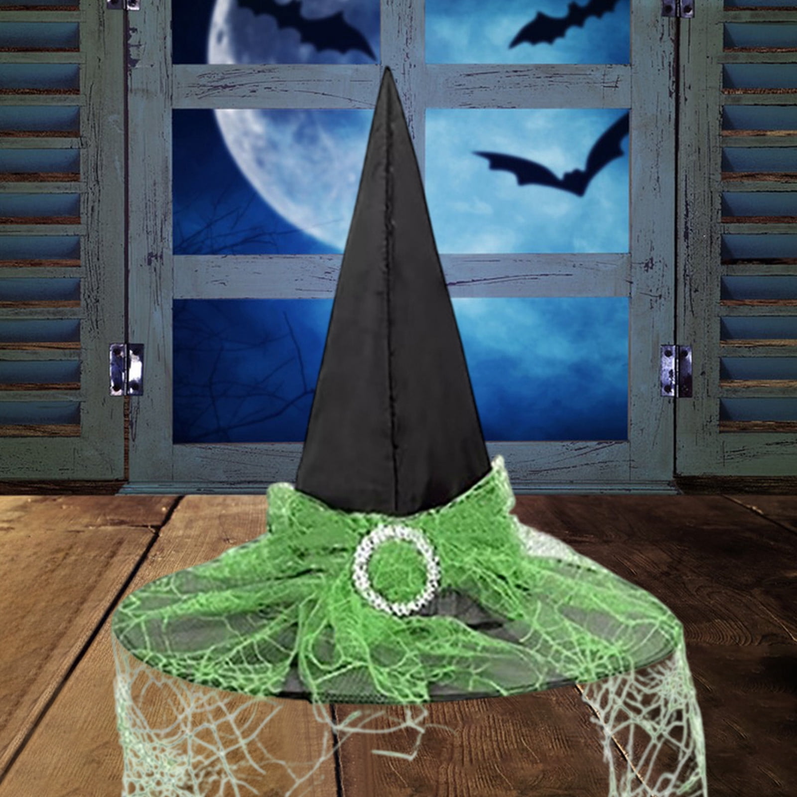 Witch Hat Halloween Witches Hat Black Witch Hats for Women Adult Wizard ...