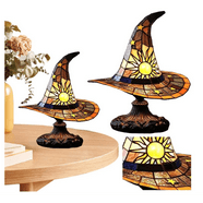Witch Hat Lamps - Witch Hat Stained Glass Lamp, Gothic Lamps for ...