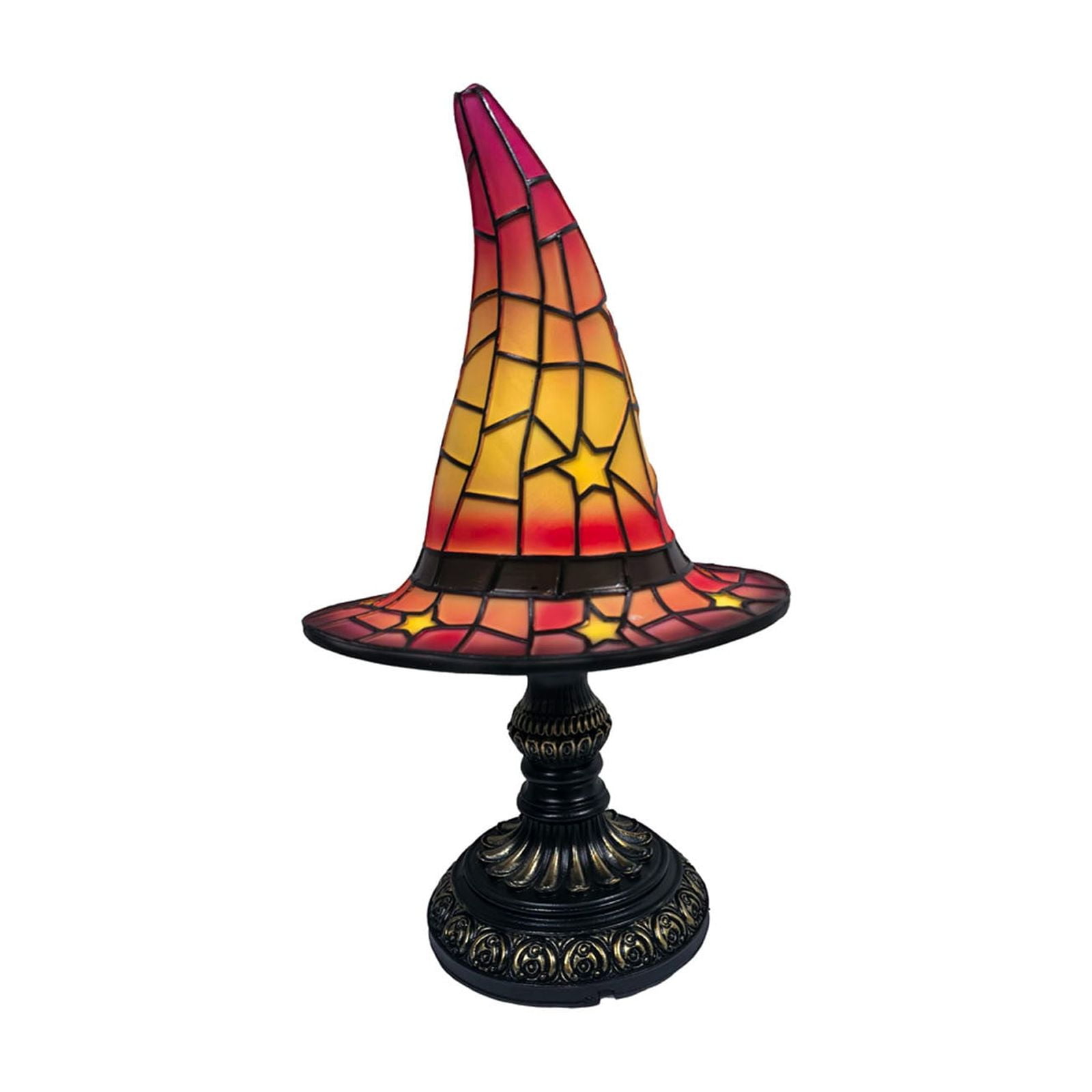 Witch Hat Lamps, 14 Inch Witch Hat Stained Glass Lamp, Gothic Lamps for ...