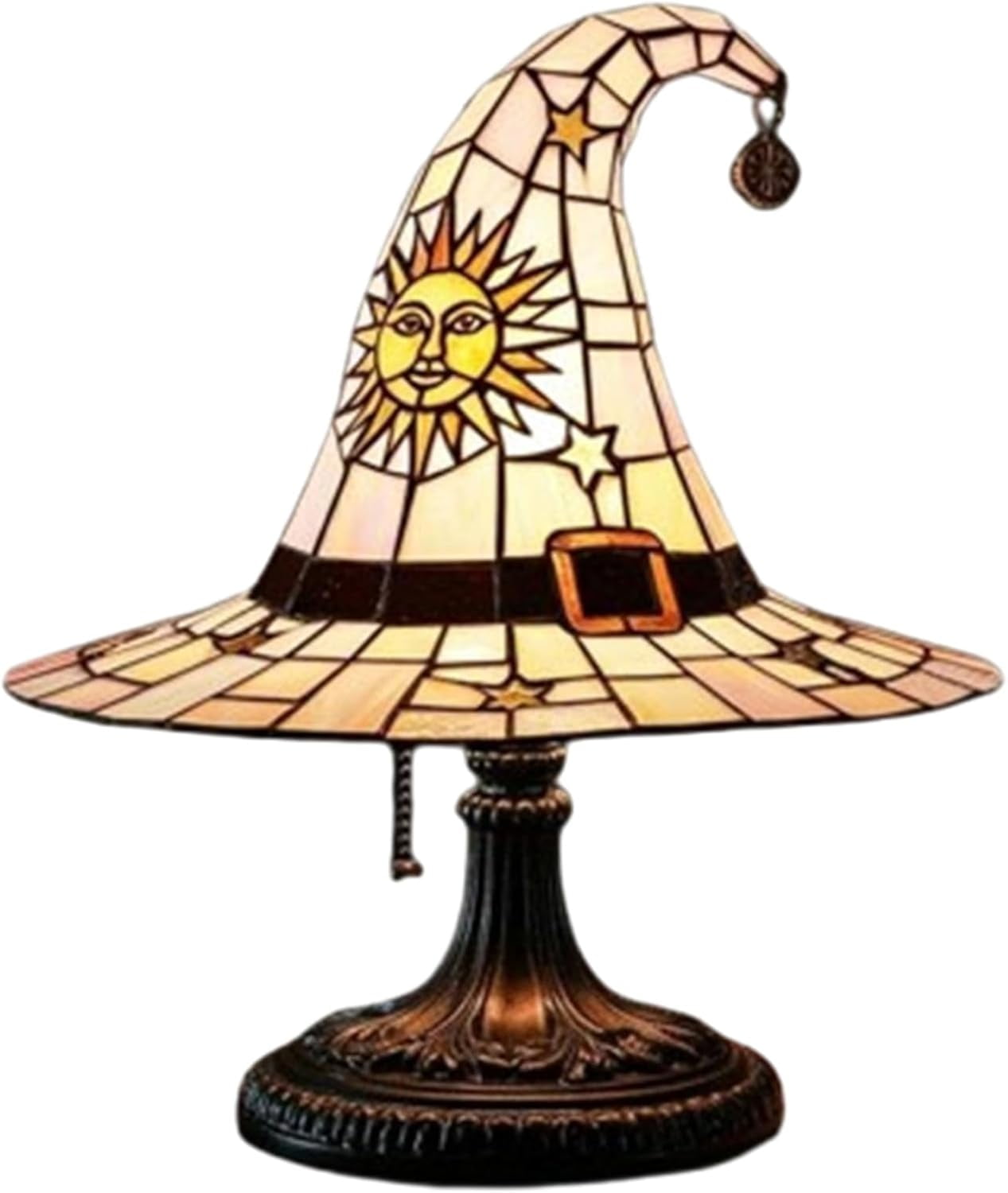 Witch Hat Lamps, 2025 Stained Glass Witch Hat Lamp with Mystical Charm ...