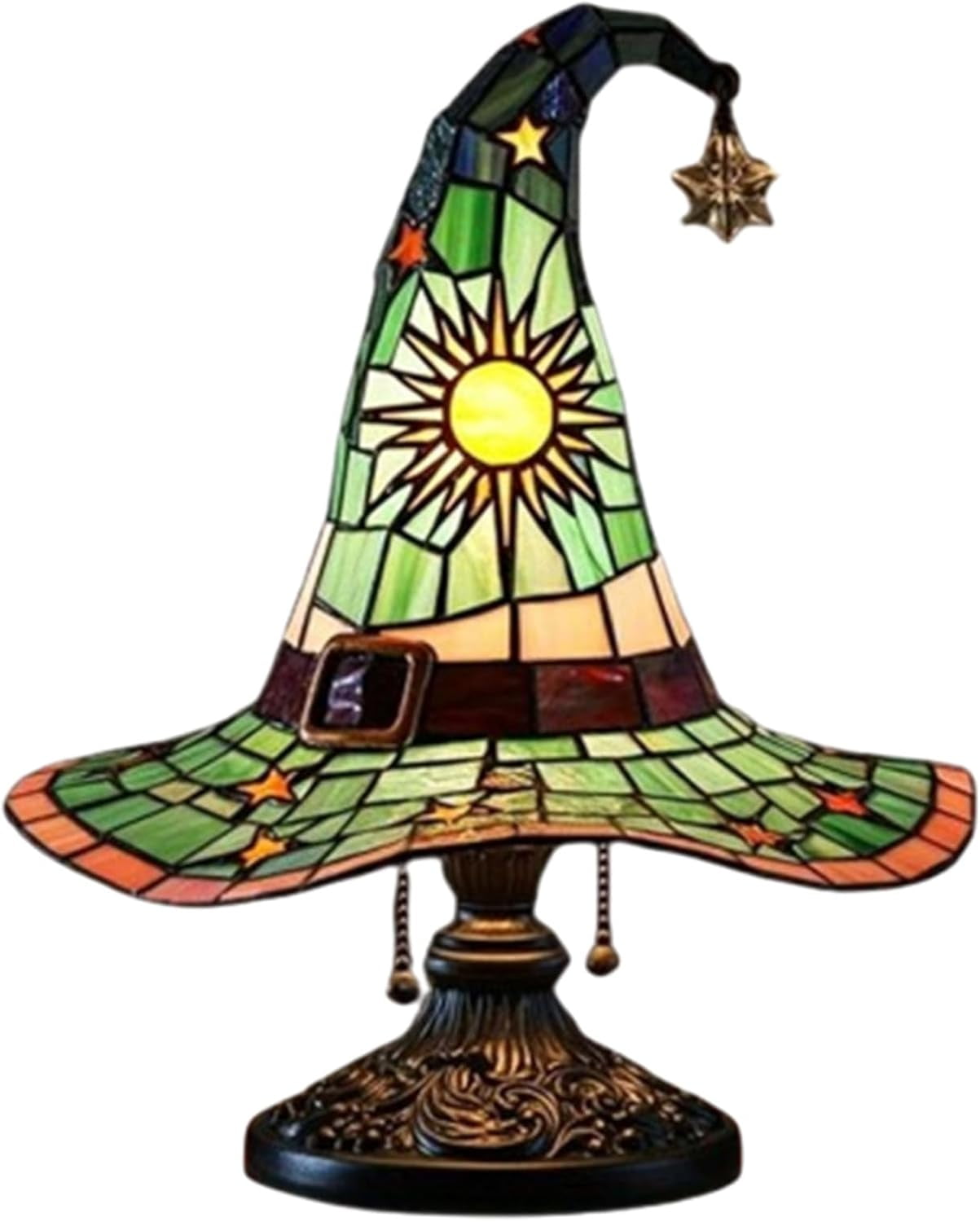 Witch Hat Lamps, 2025 Stained Glass Witch Hat Lamp with Mystical Charm ...