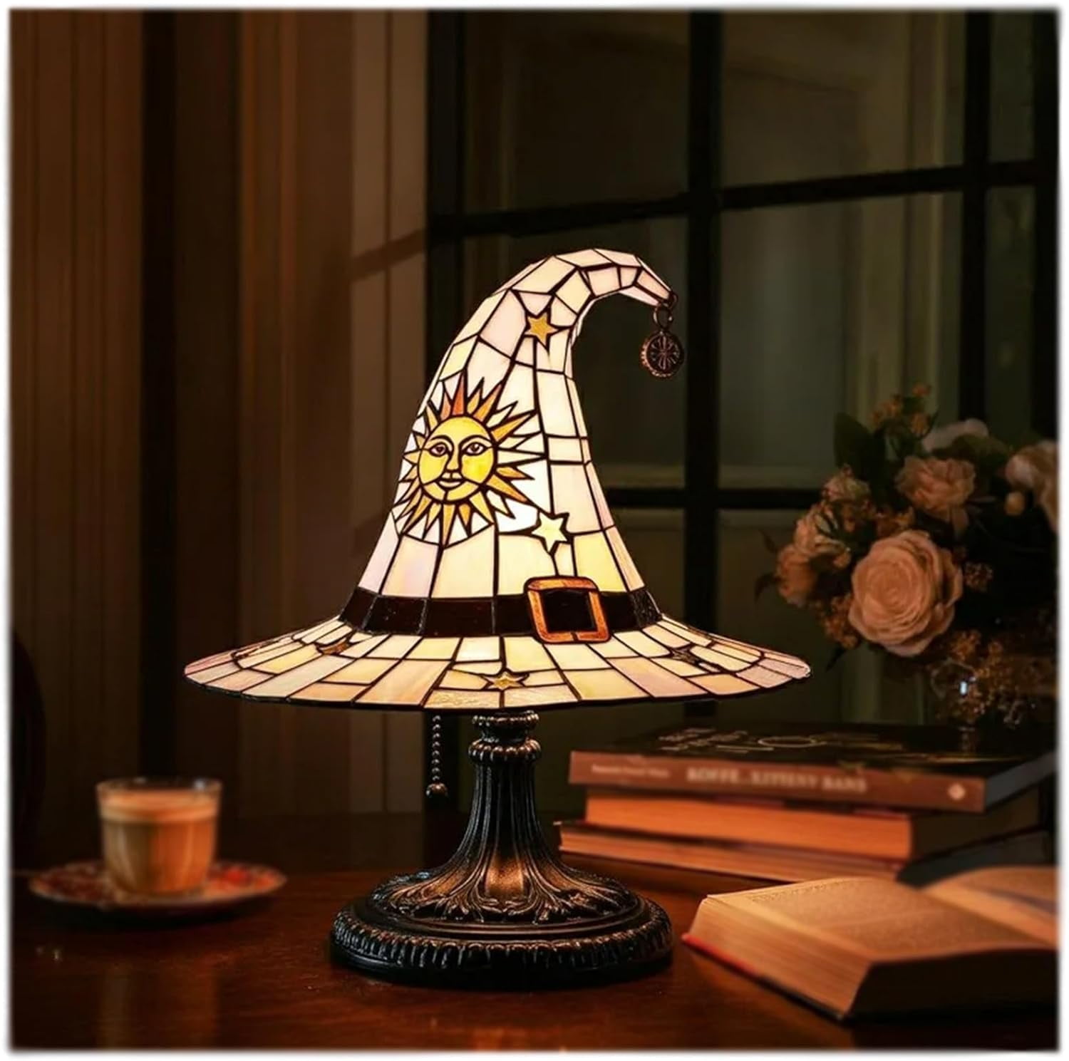 Witch Hat Lamps, 20cm Decorative Witch Hat Night Light, Halloween Decor ...
