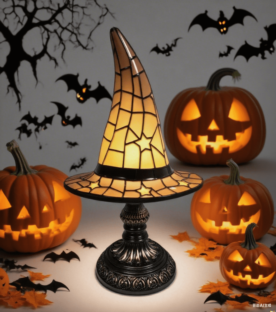 Witch Hat Lamps - Witch Hat Stained Resin Lamp, Gothic Lamps for ...