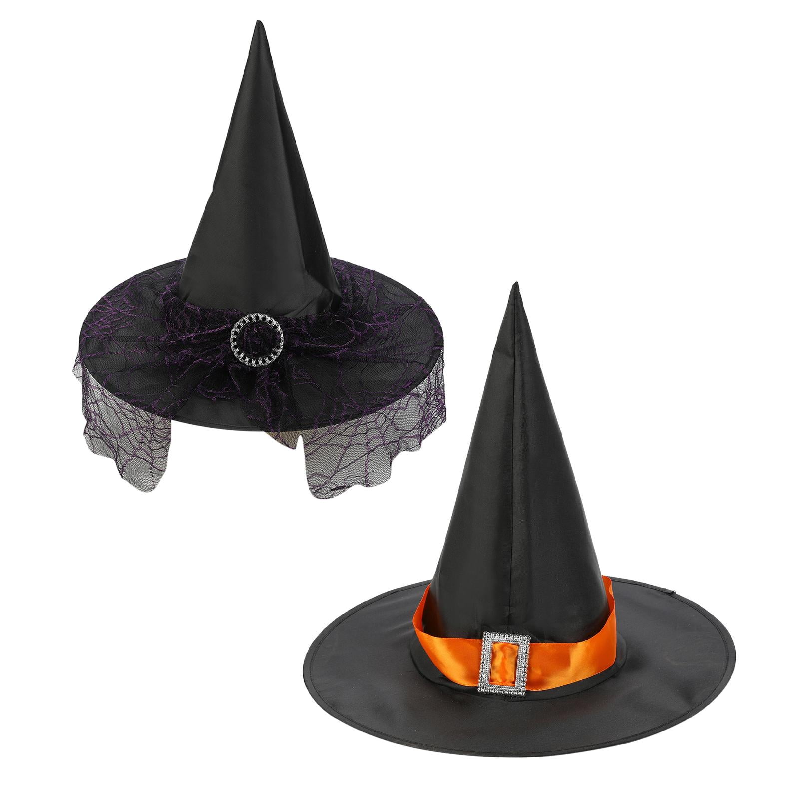 Witch Hat Party Hats Witch Hat Decor 2PCS Halloween Witch Clothes ...